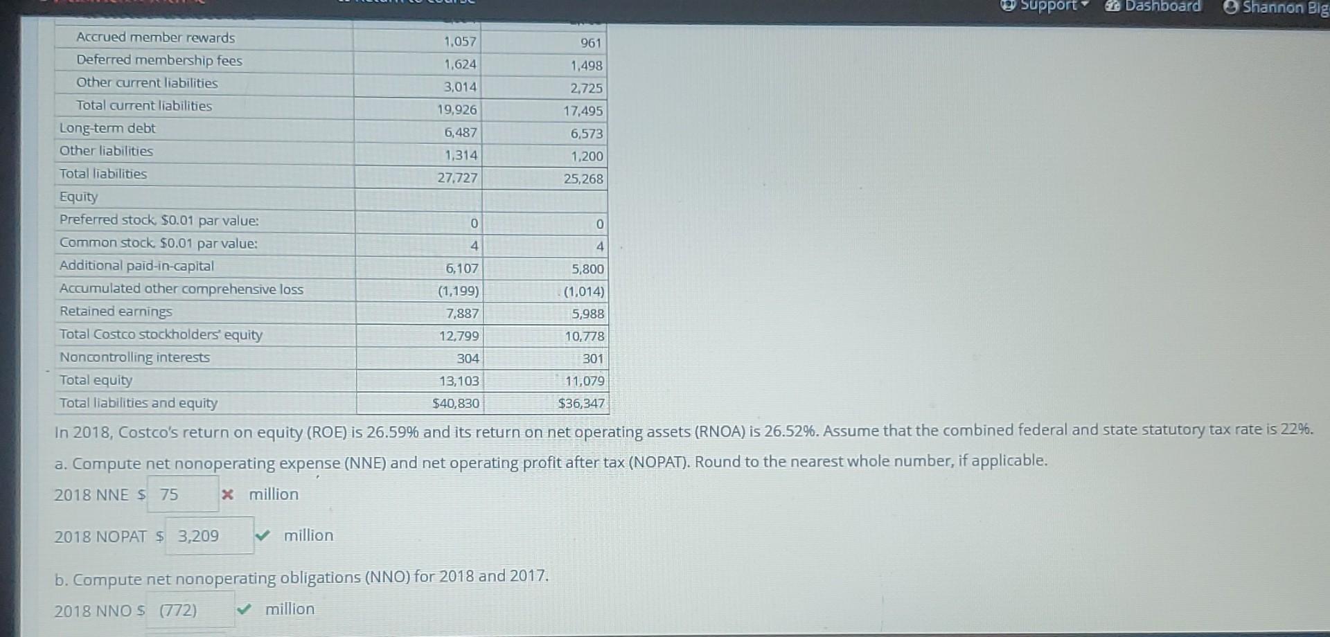 Solved Direct Computation of Nonoperating Return with | Chegg.com