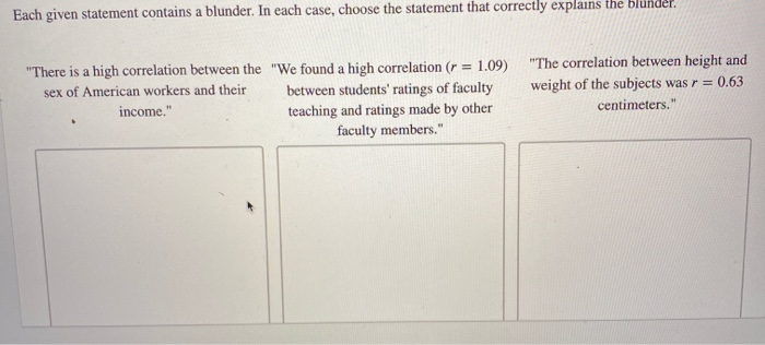 Solved Each given statement contains a blunder. In each | Chegg.com