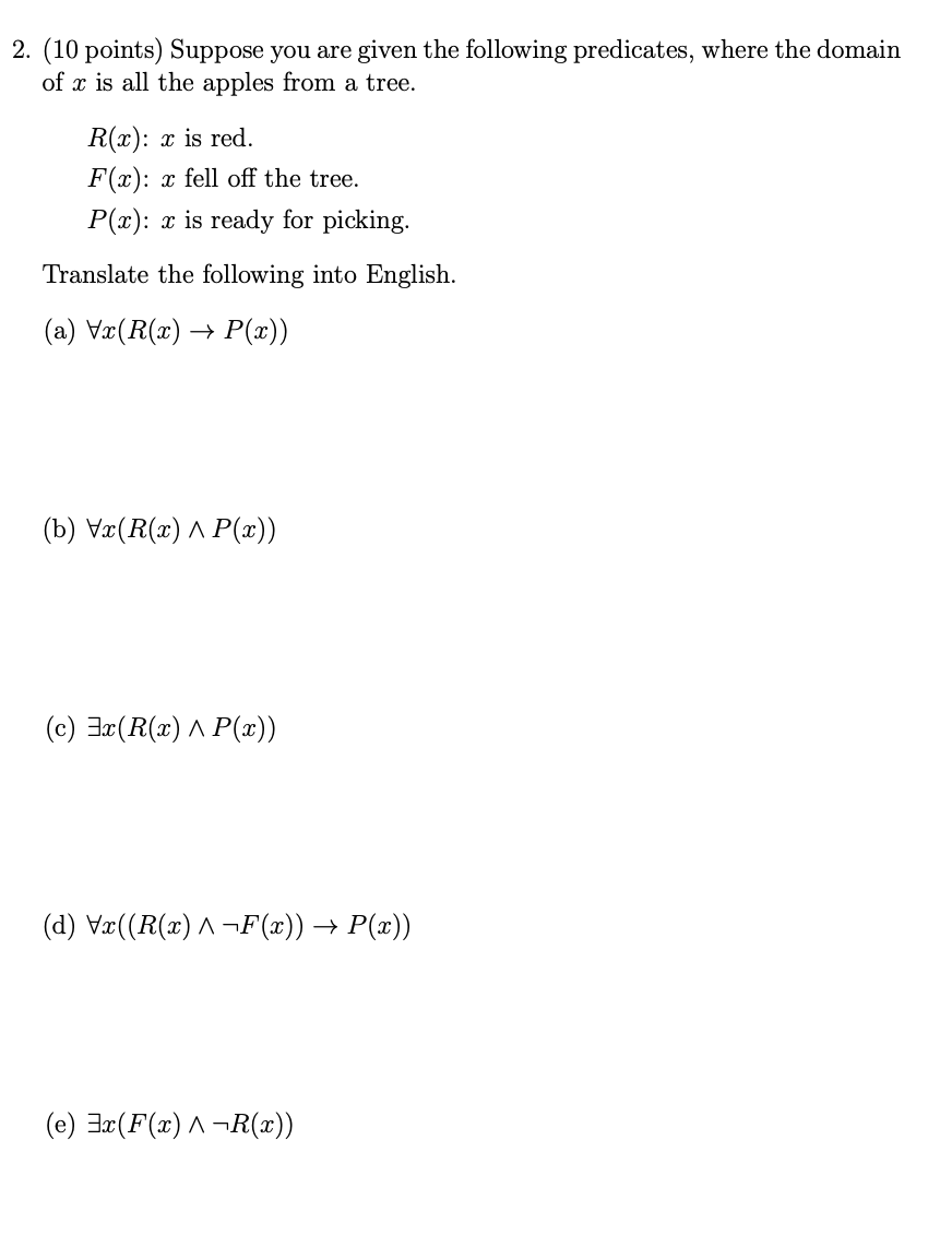 Solved (10 ﻿points) ﻿Suppose you are given the following | Chegg.com