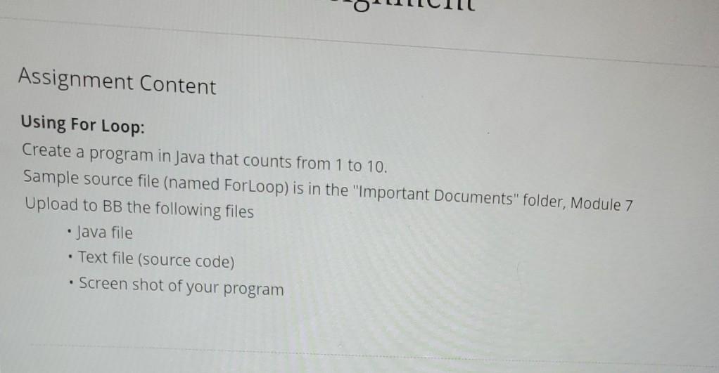Solved Assignment Content Using For Loop Create A Program