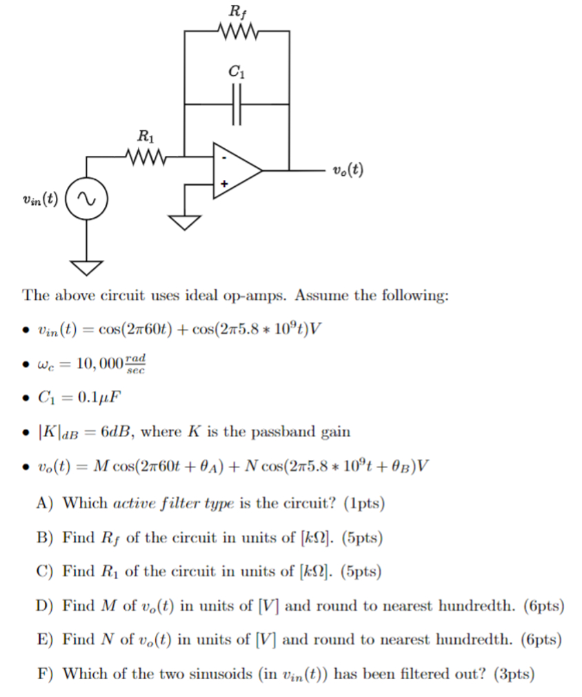 Solved The above circuit uses ideal op-amps. Assume the | Chegg.com