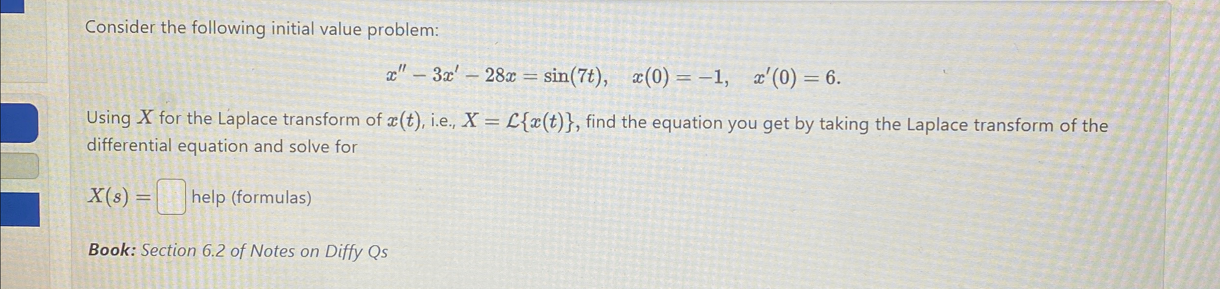 Solved Consider the following initial value | Chegg.com