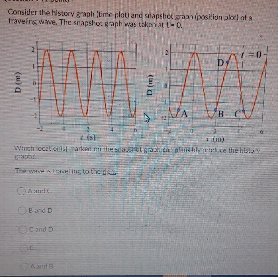 Solved Consider the history graph (time plot) and snapshot | Chegg.com