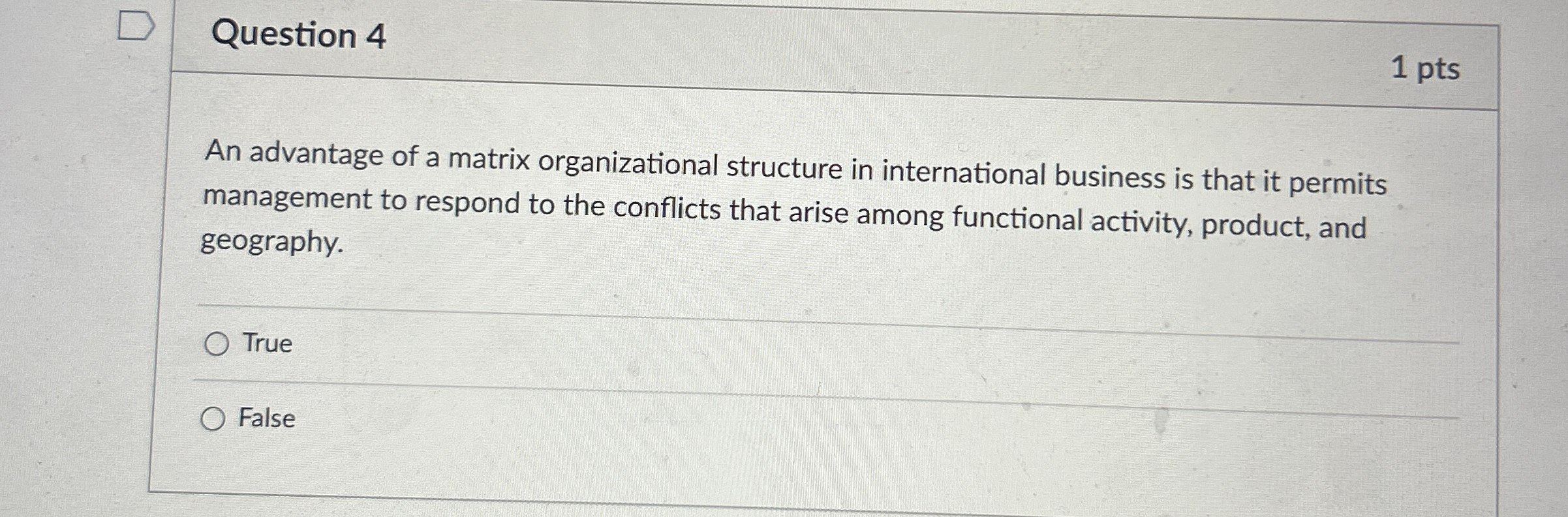 Solved Question 41 ﻿ptsAn advantage of a matrix | Chegg.com