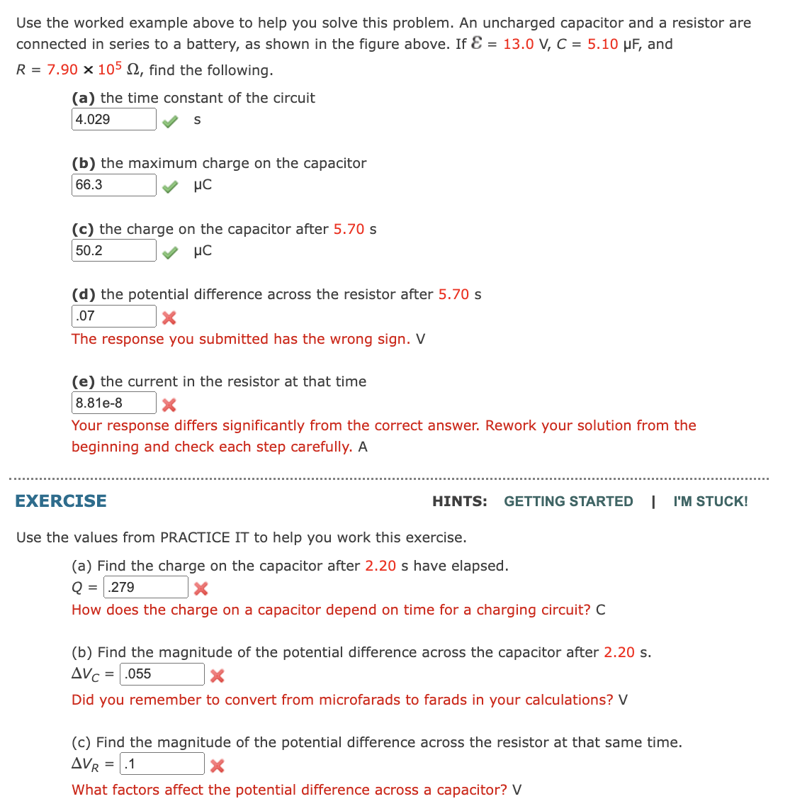 Solved EXERCISEHINTS: GETTING STARTED I I'M STUCK!Use the | Chegg.com