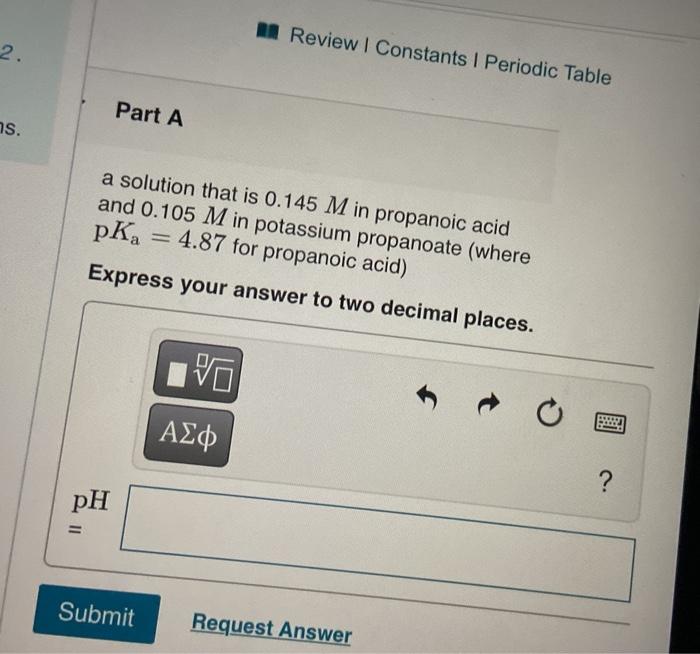 Solved A Review I Constants I Periodic Table Part A s. a | Chegg.com