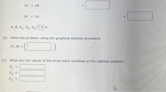 Solved Consider the following linear program. Max3A+4B s.t. | Chegg.com