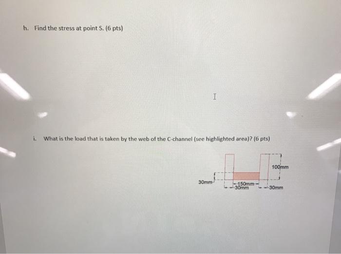 Solved Problem #2 A C-Channel Beam and its cross section is | Chegg.com