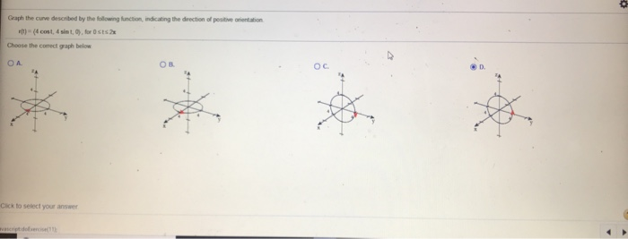 Solved Graph the curve described by the following function | Chegg.com