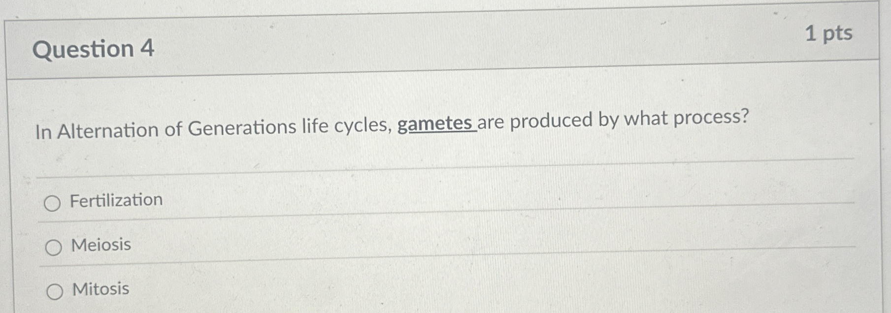 Solved Question 4In Alternation of Generations life cycles, | Chegg.com