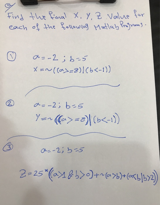 Solved of Find the final x,y,z value for each of the | Chegg.com
