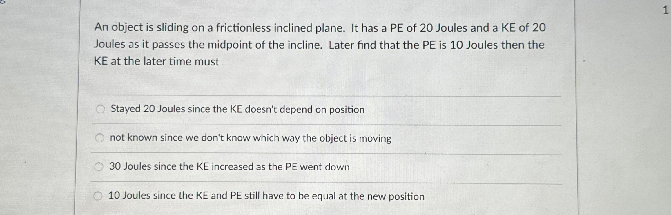 Solved An object is sliding on a frictionless inclined | Chegg.com