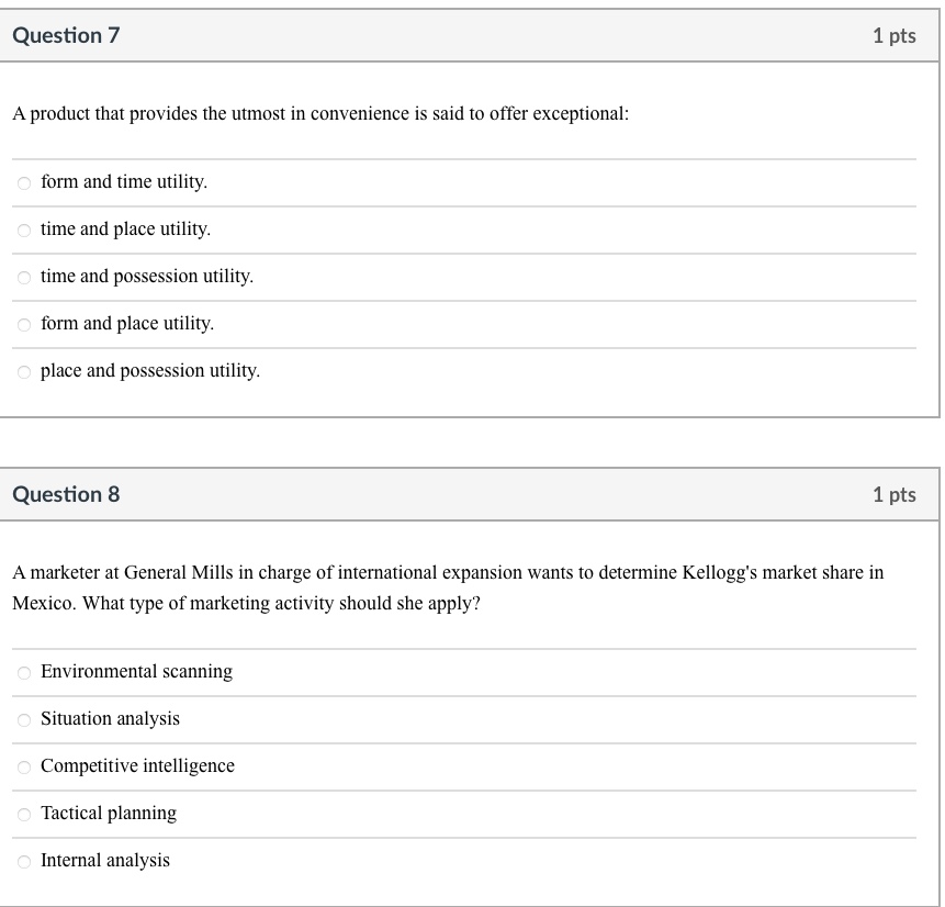 Solved Question 7A product that provides the utmost in | Chegg.com