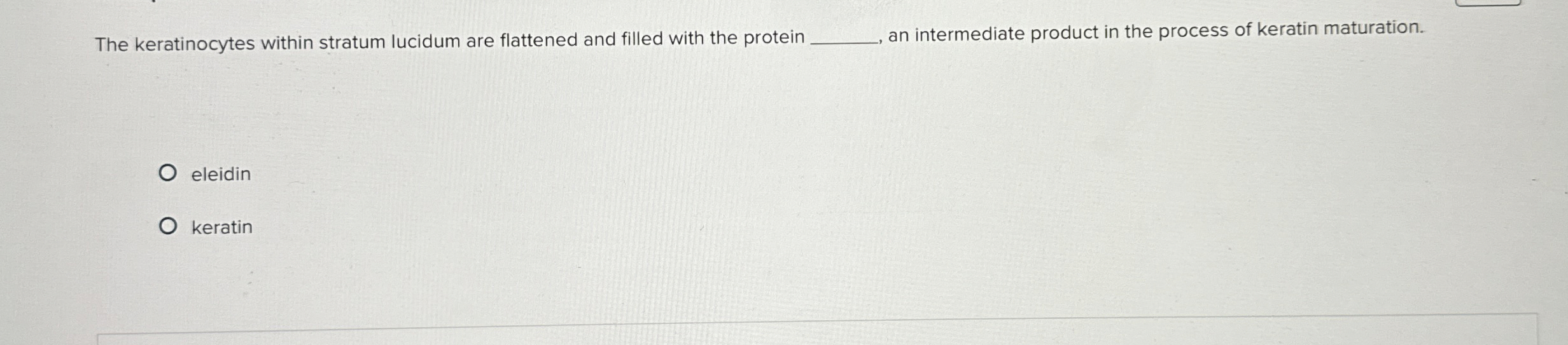 Solved The keratinocytes within stratum lucidum are | Chegg.com
