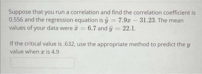 Solved Suppose that you run a correlation and find the | Chegg.com