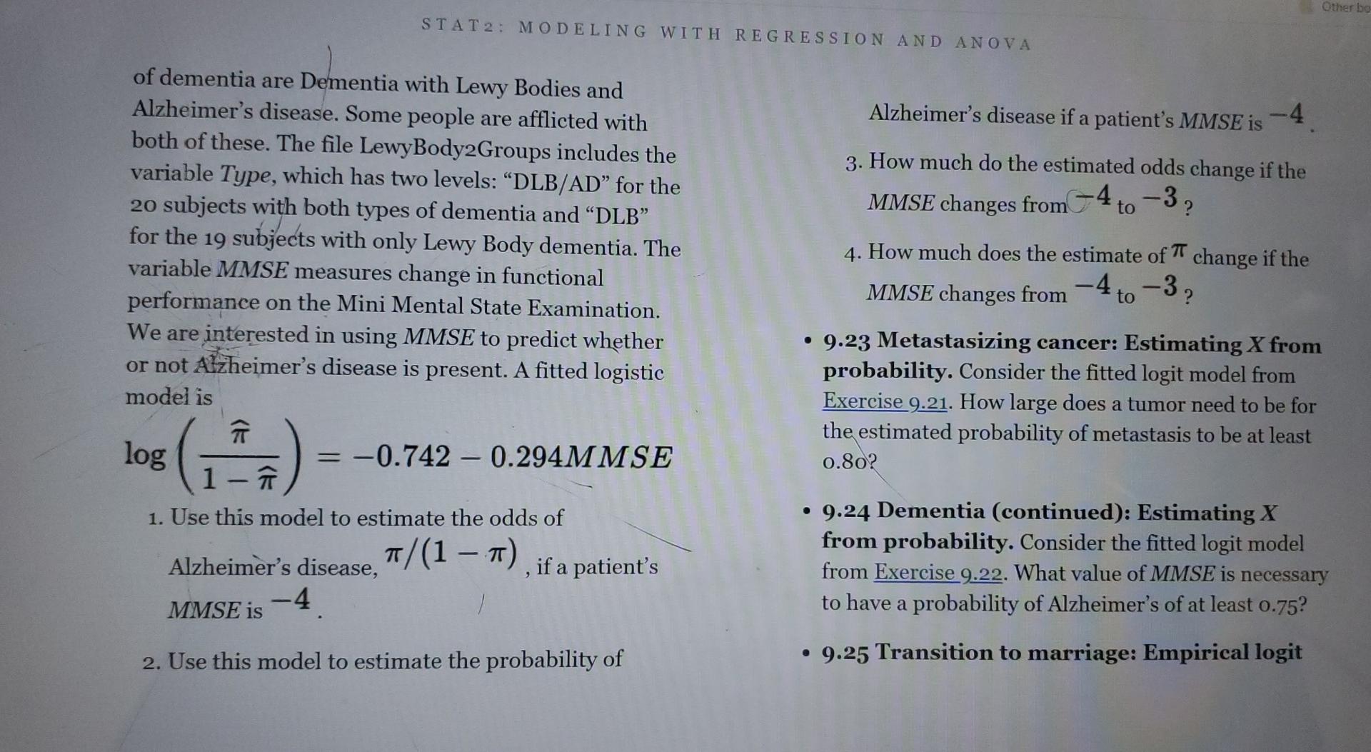 Solved STAT 2: MODELING WITH REGRESSION AND ANOVA 2. Use the | Chegg.com