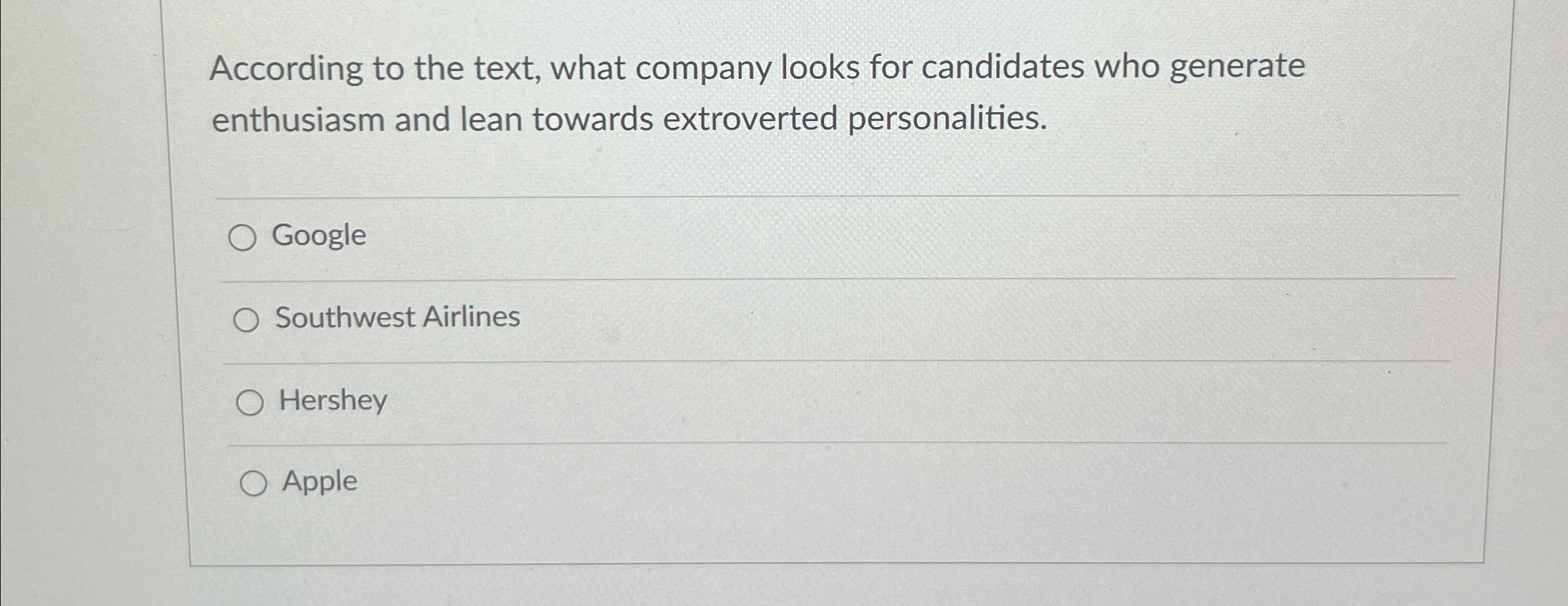 Solved According to the text, what company looks for | Chegg.com