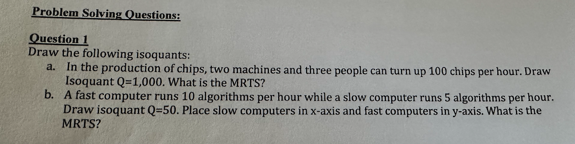 Solved Problem Solving Questions:Question 1Draw the | Chegg.com