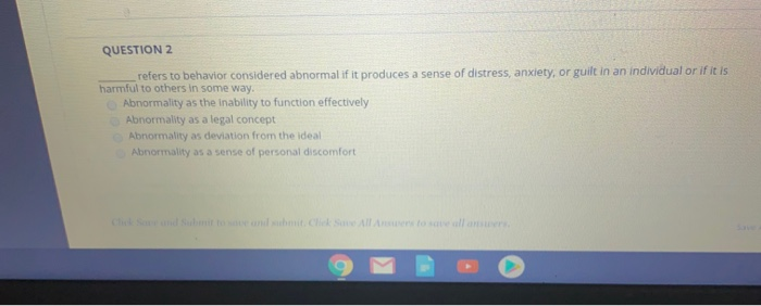 Solved 2 points QUESTION 1 refers to the pattern of enduring | Chegg.com