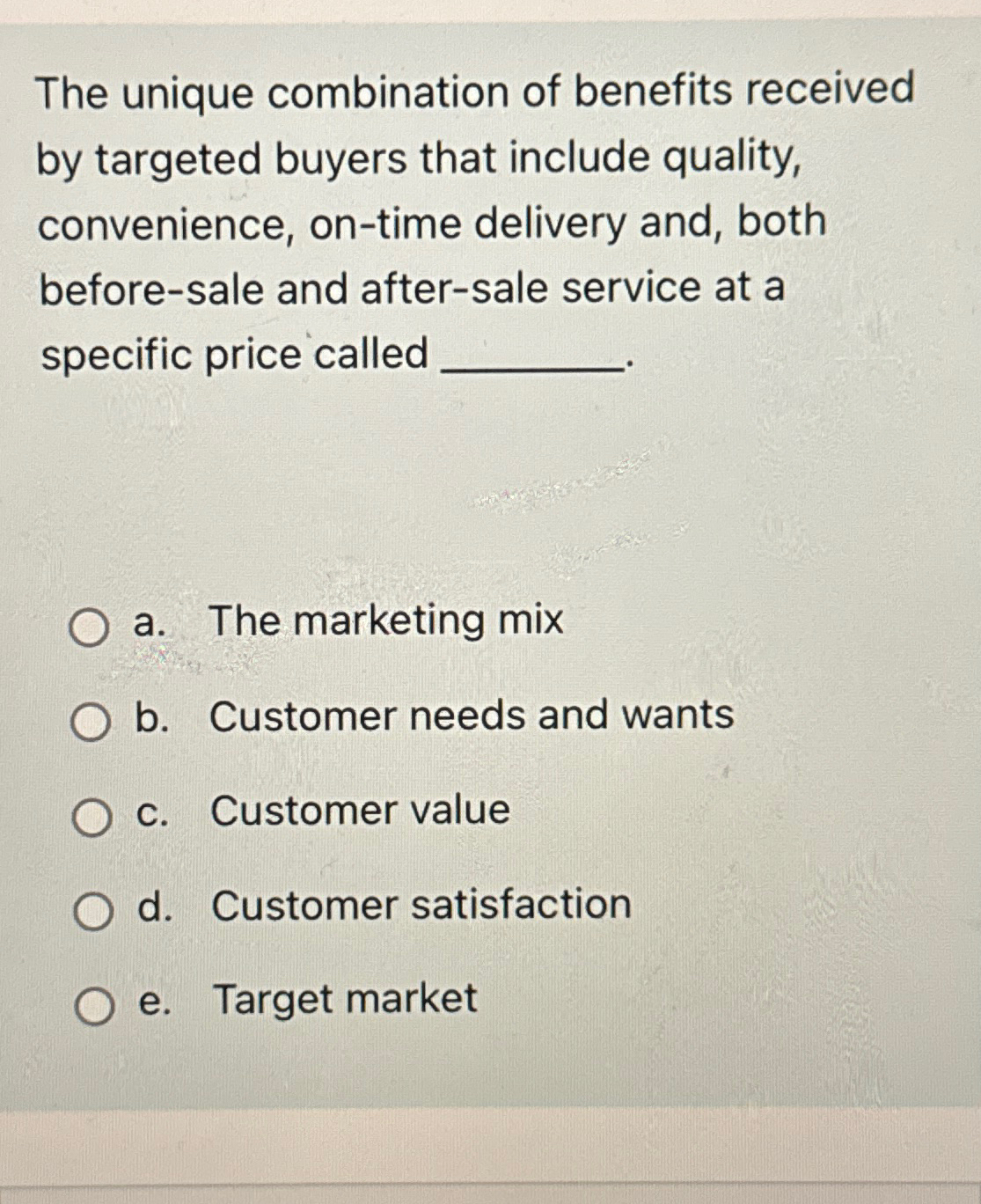 Solved The unique combination of benefits received by | Chegg.com