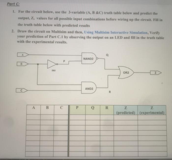 Solved Objective: Set up Simply Logic Circuits to verify the | Chegg.com