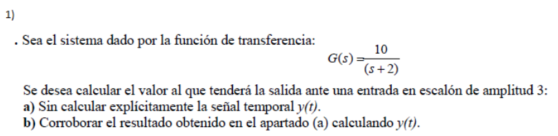Solved 1. ﻿Sea el sistema dado por la función de | Chegg.com
