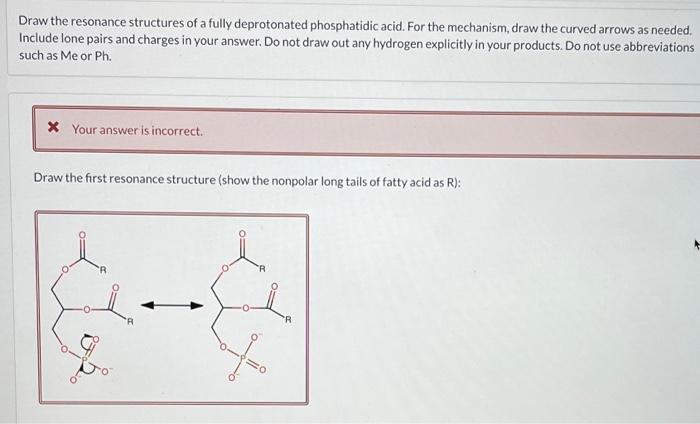 Solved Draw the resonance structures of a fully deprotonated | Chegg.com