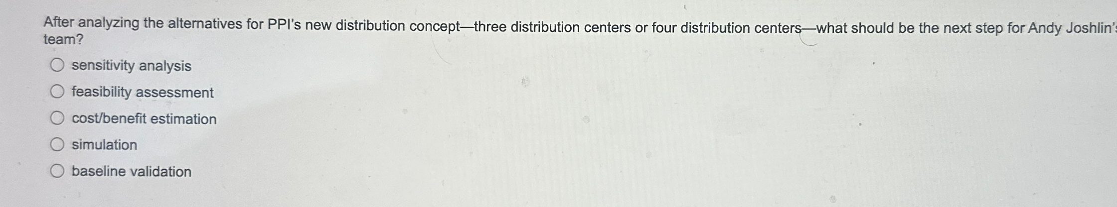 Solved After analyzing the alternatives for PPI's new | Chegg.com