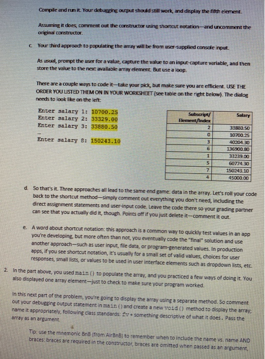 Solved This program puts into practice the material from | Chegg.com