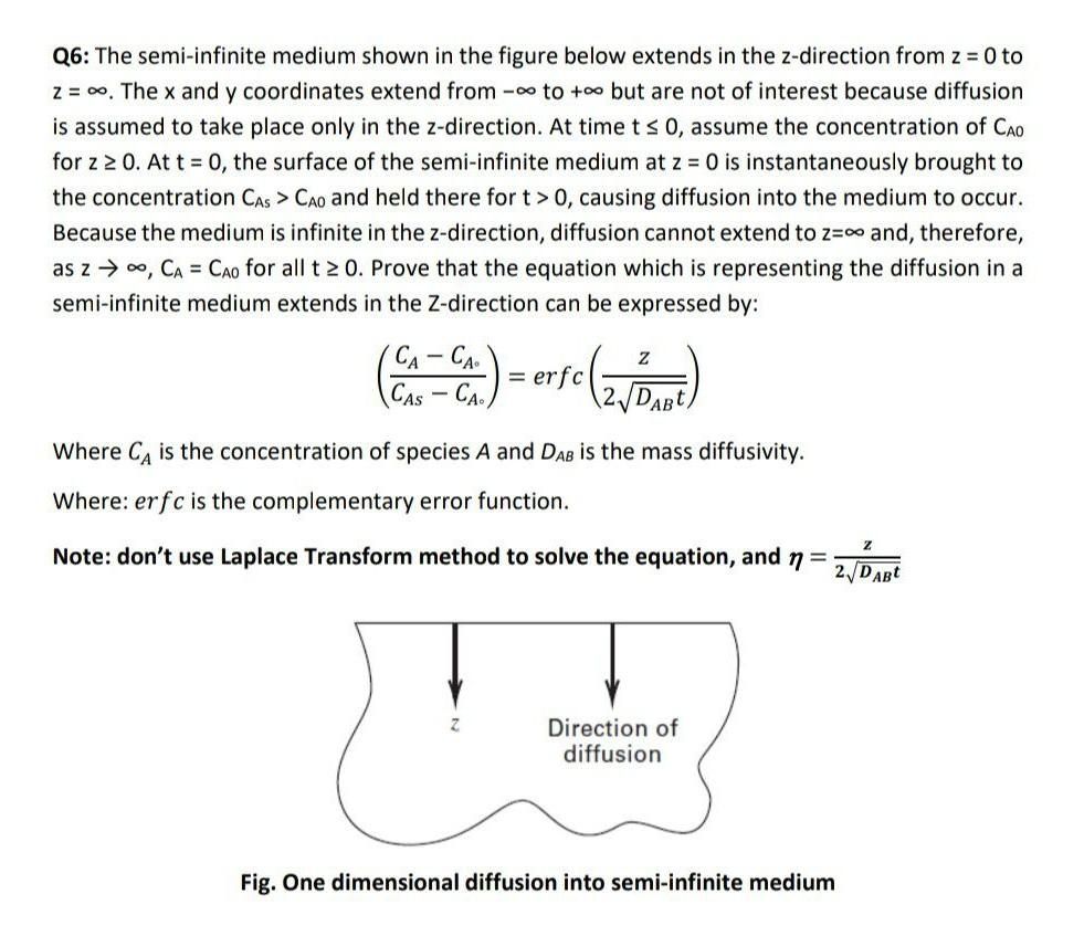Solved Q6: The semi-infinite medium shown in the figure | Chegg.com