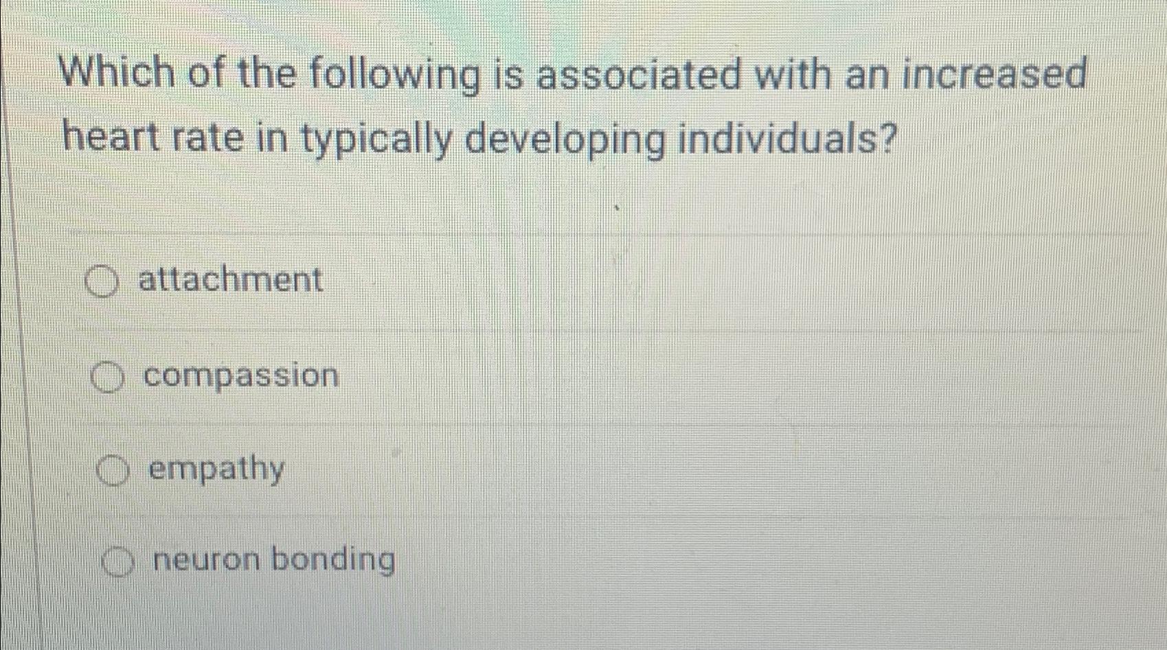 Solved Which of the following is associated with an | Chegg.com