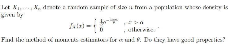 Solved Let x1,dots,xn ﻿denote a random sample of size n | Chegg.com