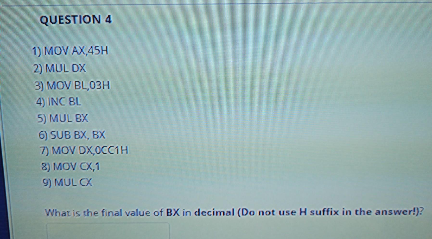 Solved QUESTION 3 In an 8-bit signed CPU, what is the binary | Chegg.com