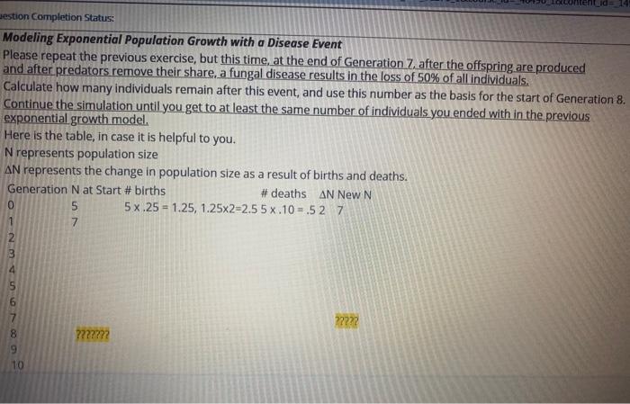 Solved westion Completion Status: Modeling Exponential | Chegg.com