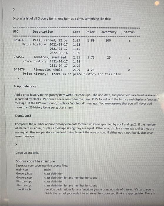 Solved Topics: class definitions, arrays of objects, static | Chegg.com