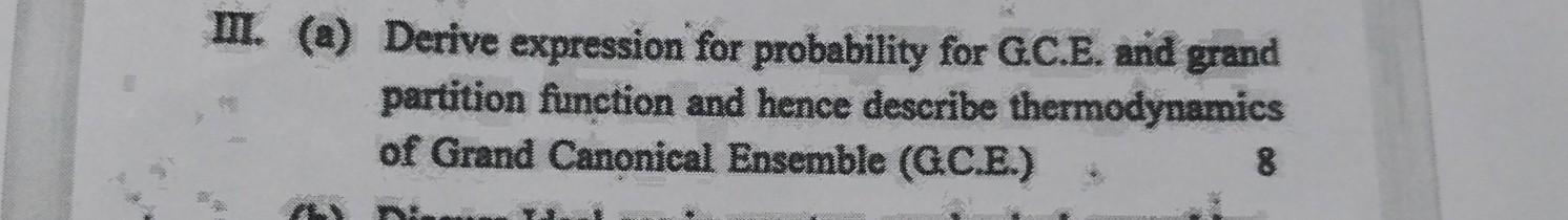 Solved (a) Derive expression for probability for G.C.E. and | Chegg.com