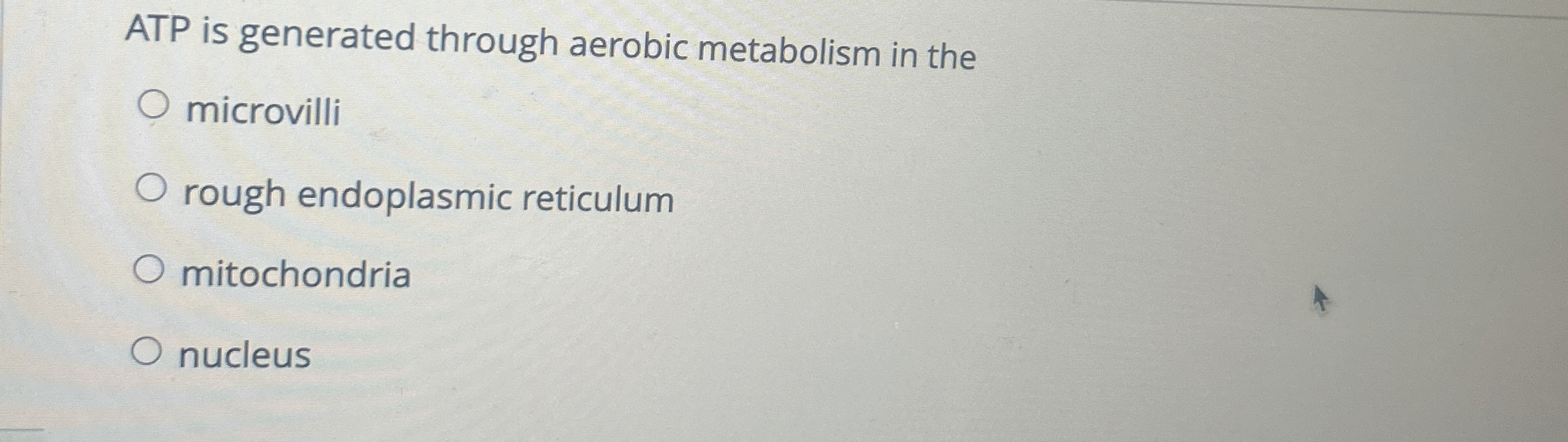 Solved ATP is generated through aerobic metabolism in | Chegg.com
