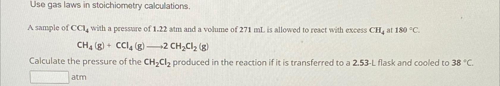 Solved Use gas laws in stoichiometry calculations.A sample | Chegg.com