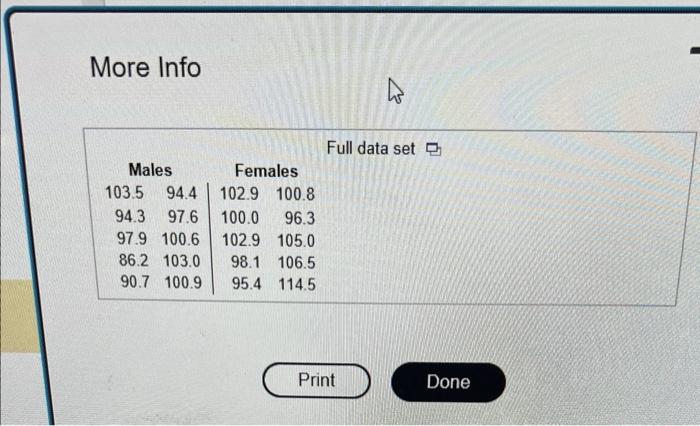 Solved a) standard deviation recumbent length for all 20 | Chegg.com
