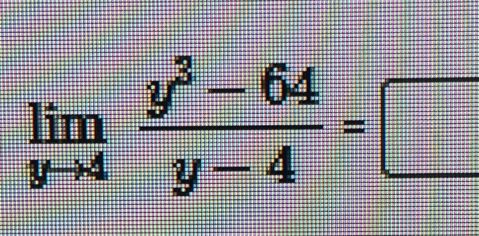Solved limy→4y3-64y-4= | Chegg.com