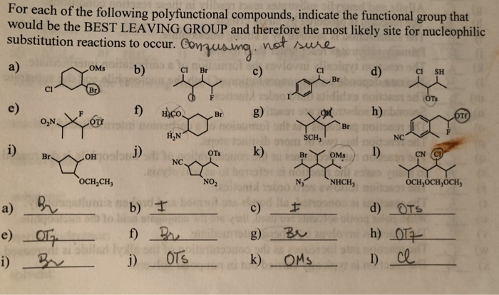 Solved DF For each of the following polyfunctional | Chegg.com