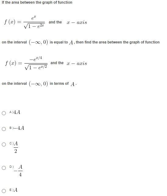 Solved If the area between the graph of function | Chegg.com