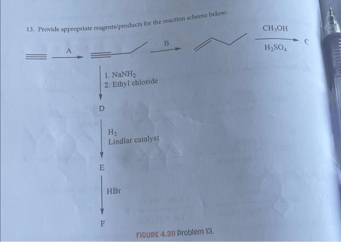Solved CH OH 13. Provide appropriate reagents/products for | Chegg.com