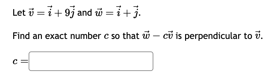 Solved Let vec(v)=vec(i)+9vec(j) ﻿and | Chegg.com