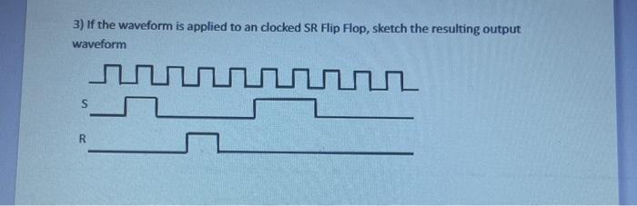 Solved 3 If The Waveform Is Applied To An Clocked Sr Flip 0279