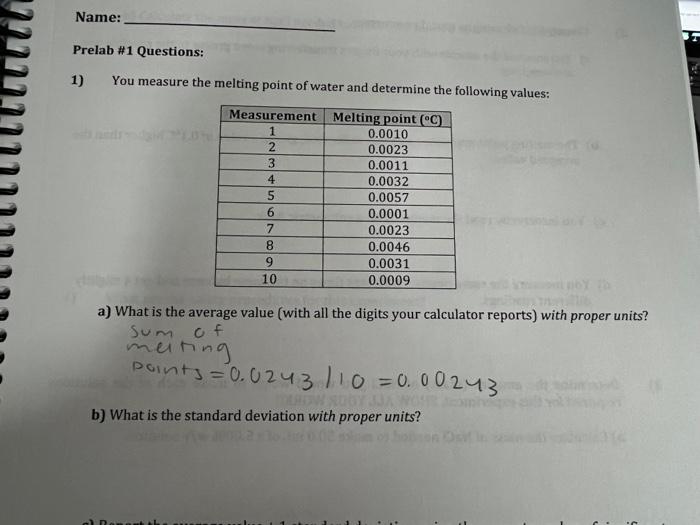 Solved given A) is correct? what is the standard deviation | Chegg.com