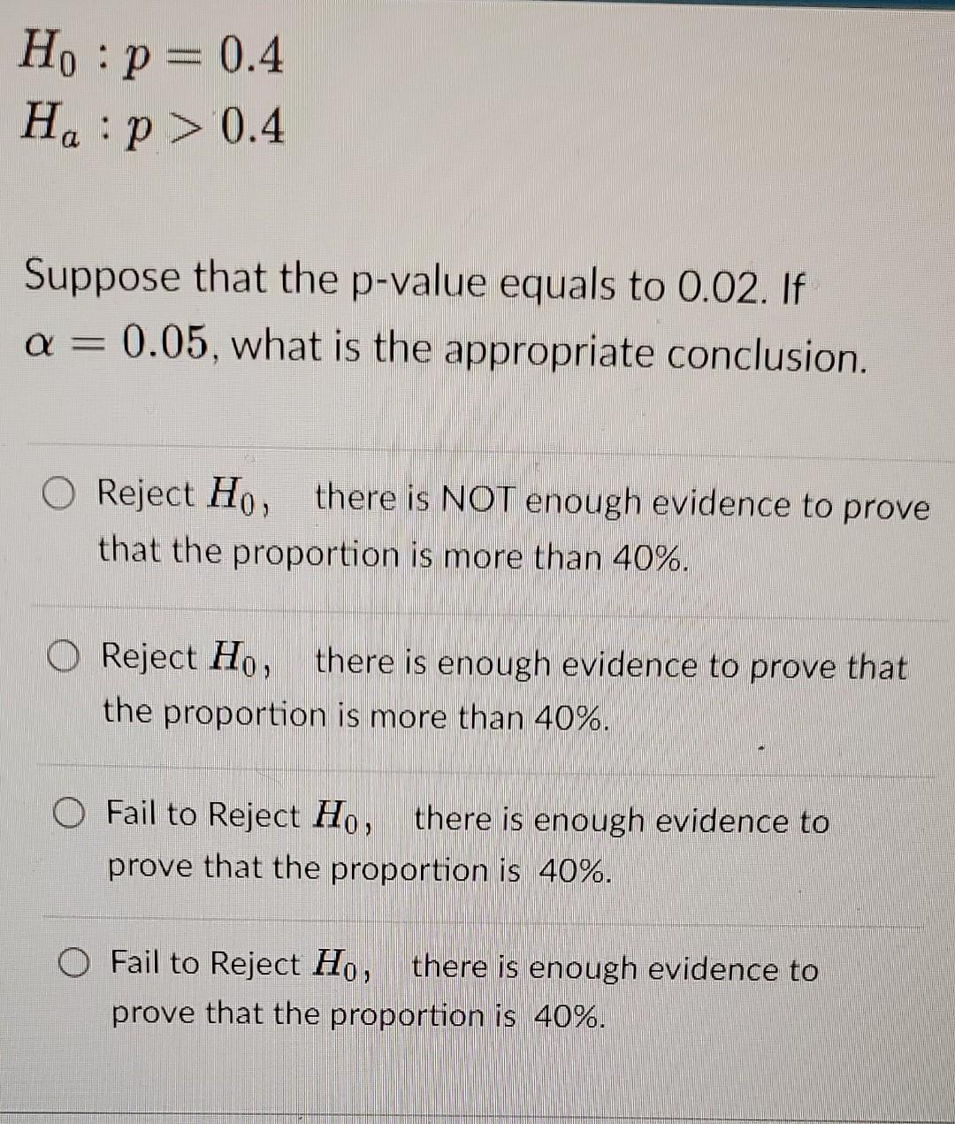 Solved Consider the following hypothesis, H0:σ=17Ha:σ =17 | Chegg.com