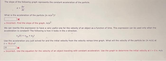 Solved Now let's consider velocity as a function of time | Chegg.com