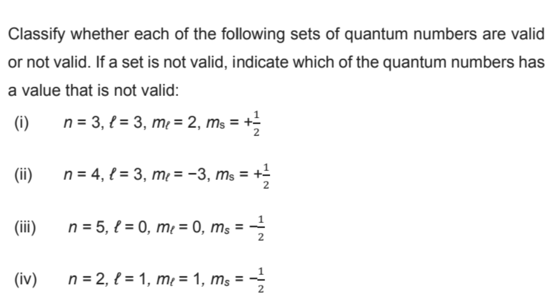 Solved Classify whether each of the following sets of | Chegg.com