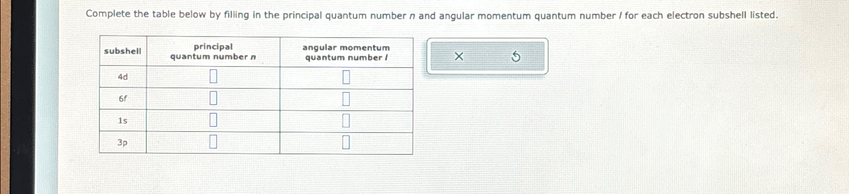 Solved Complete the table below by filling in the principal | Chegg.com